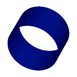 Geometric objects > Interface objects > Cylinder (open)